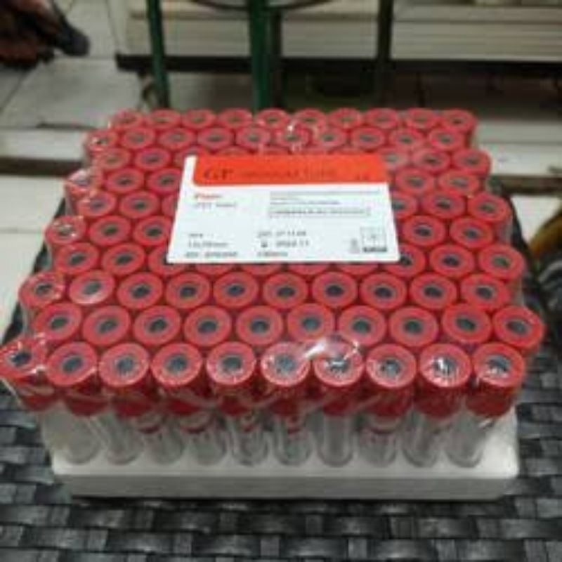 Jual Tabung sample darah plain 3ml Vacuntainer plain 3ml vacuum tube ...
