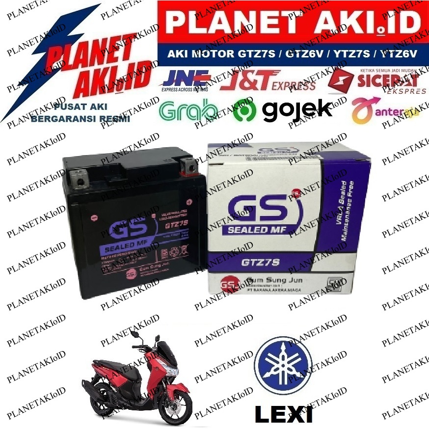 Jual Aki Motor Yamaha Lexi GTZ7S Accu Kering MF | Shopee Indonesia