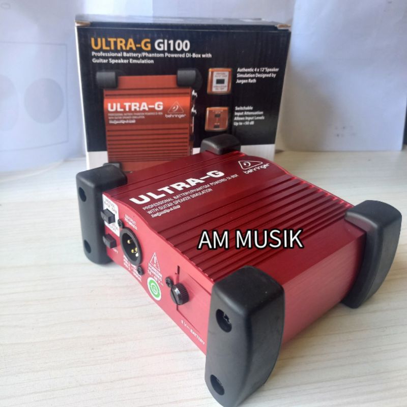 Jual BEHRINGER ULTRA-G GI100 1 CHANNEL ACTIVE GUITAR DIRECT BOX GI 100 ...