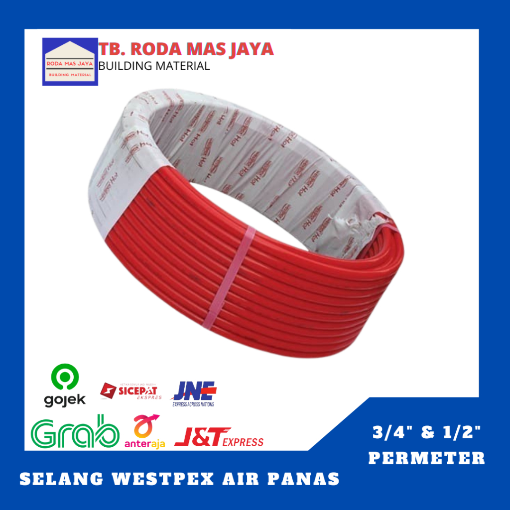 Jual WESTPEX Pipa Air Panas 3/4 Inch 20mm & 1/2 inch 16mm/ Selang ...