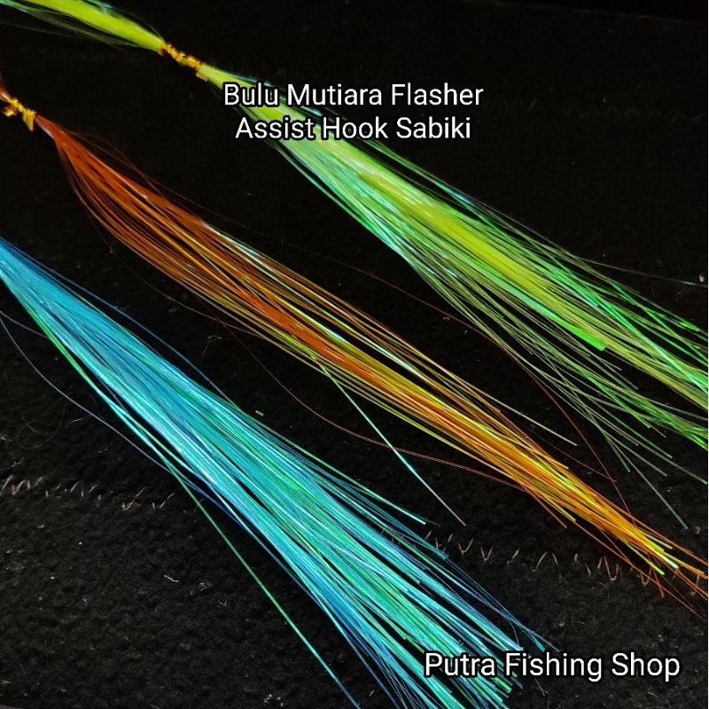Jual Umpan Benang Bulu-Bulu Mutiara Kilap Halus Untuk Assist Hook ...