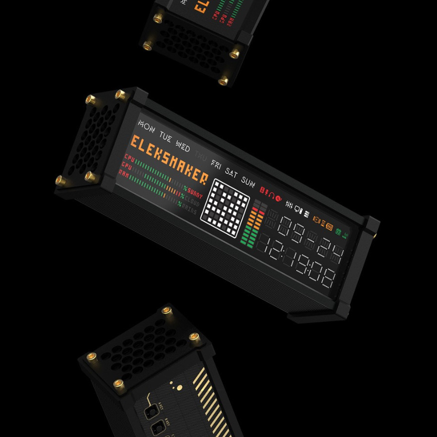 Jual Eleksmaker Jam Meja NIXIE Classic Retro Style RGB Desk Clock ...