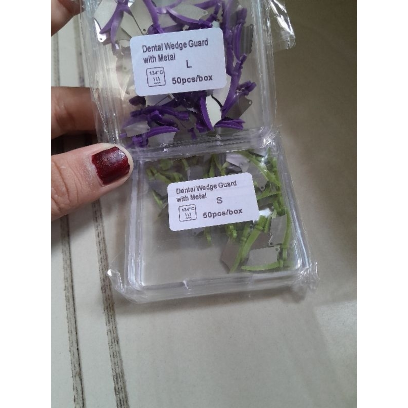 Jual Dental Box Wedge Knife Dental Matrix 50 Pcs/ Fendermate Matriks 50 ...