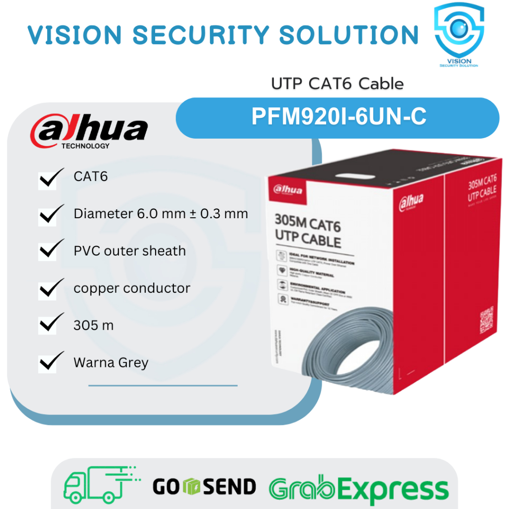 Jual Dahua Kabel PFM920I-6UN-CN Kabel LAN UTP IP Cat 6 OFC 305m - Garansi Resmi | Shopee Indonesia