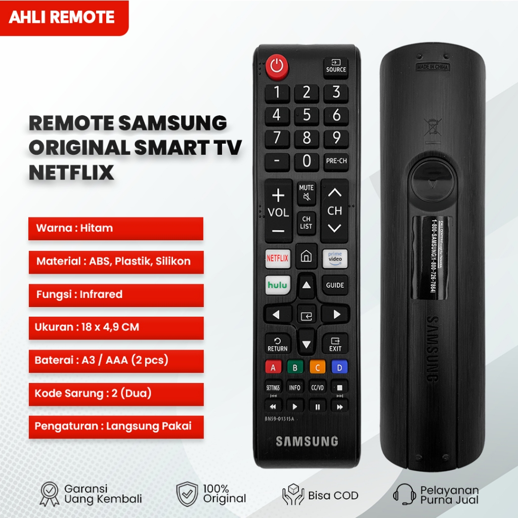Jual Remote Samsung Smart TV BN59-01315A Original / Remot Smart TV Samsung | Shopee Indonesia
