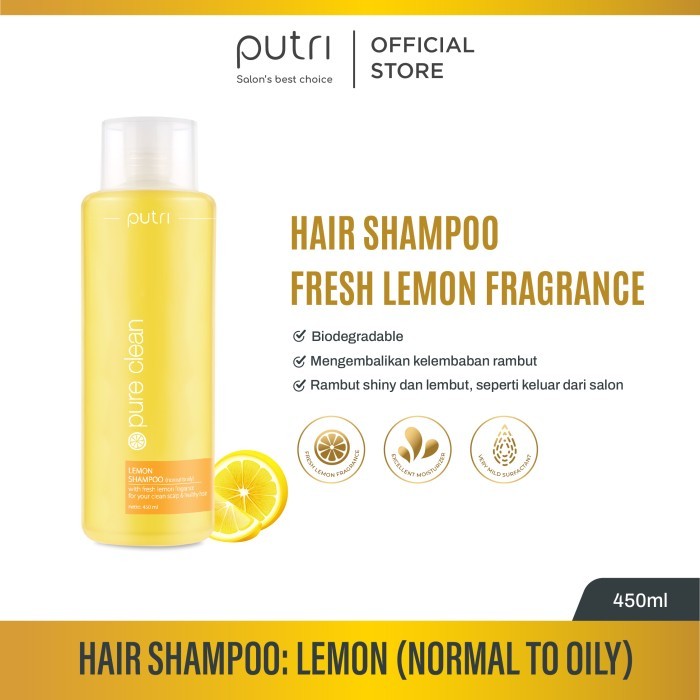 Jual PUTRI Pure Clean Shampoo 200mL (Orange,Kuning,Hijau) | Shopee ...