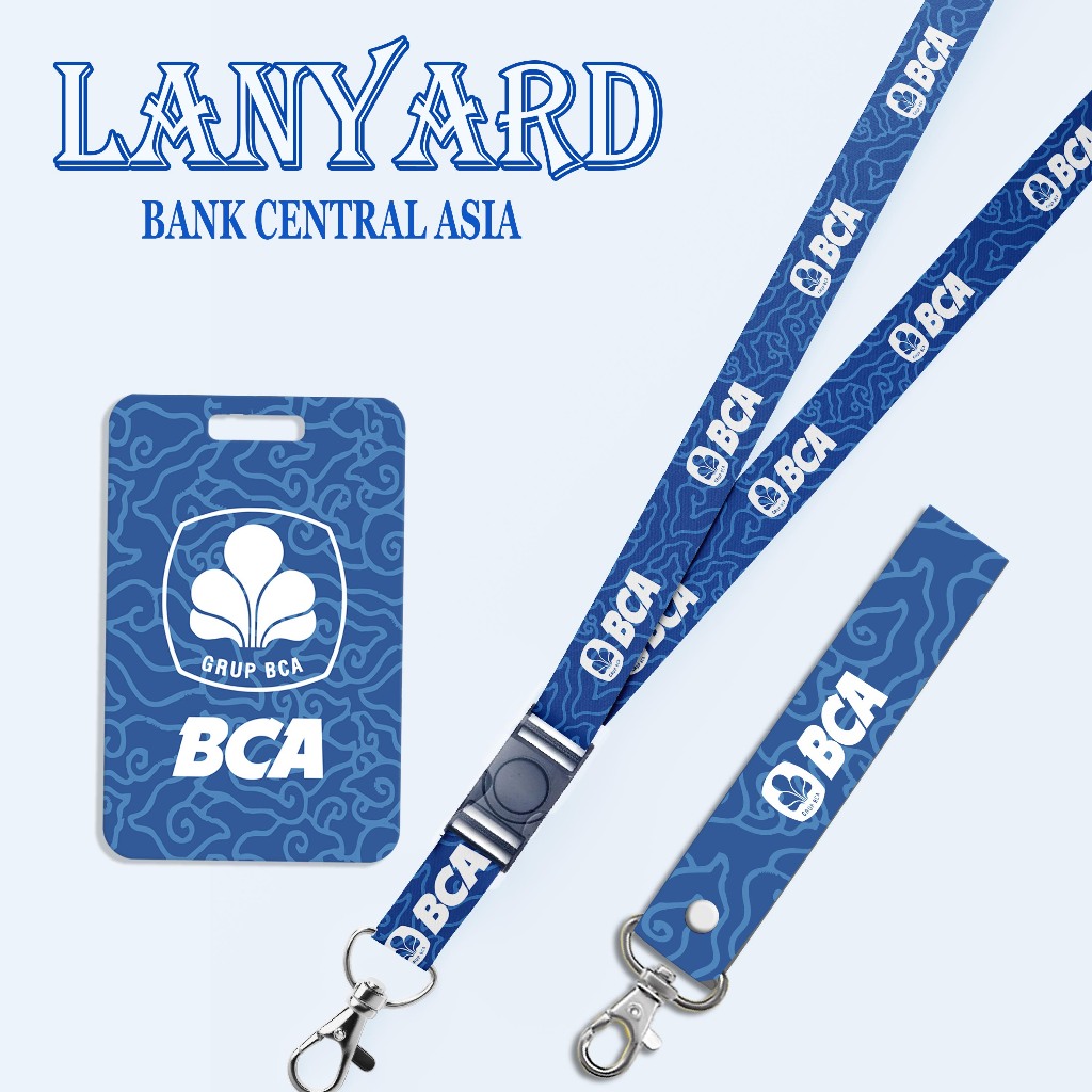 Jual STRAP LANYARD CARD HOLDER Bank Central Asia BCA Gantungan Kunci ...