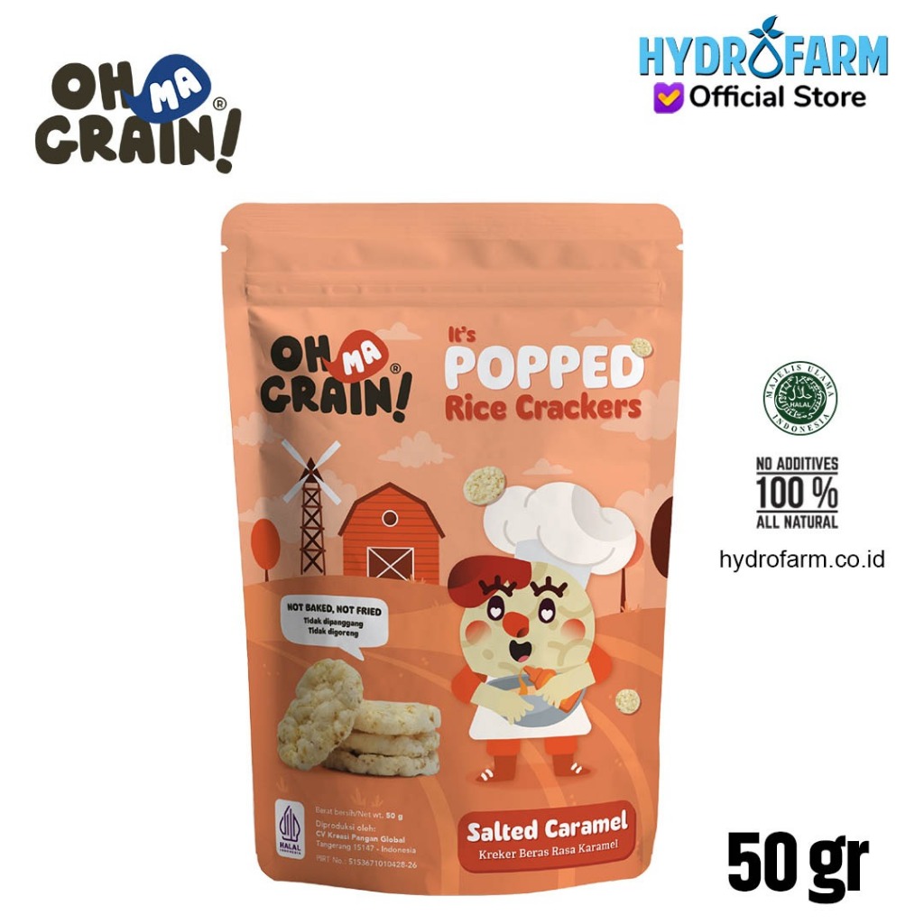 Jual Oh Ma Grain! - Popped Rice Crackers / Keripik Beras (Salted ...