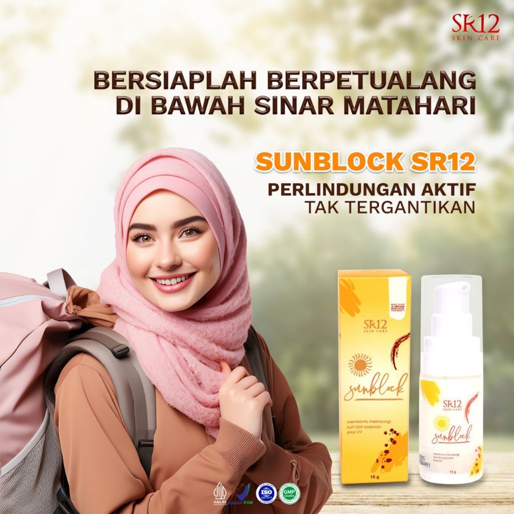 Jual Sunblock SR12 Sun Protection Cream / Pelindung Sinar Matahari ...