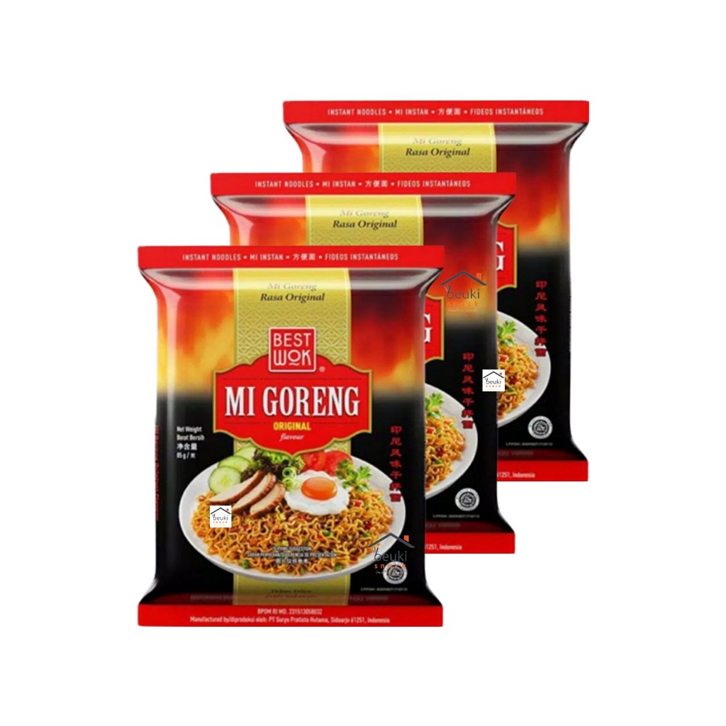 Jual 3PCS Best Wok Mie Instan Goreng Rasa Original | Shopee Indonesia