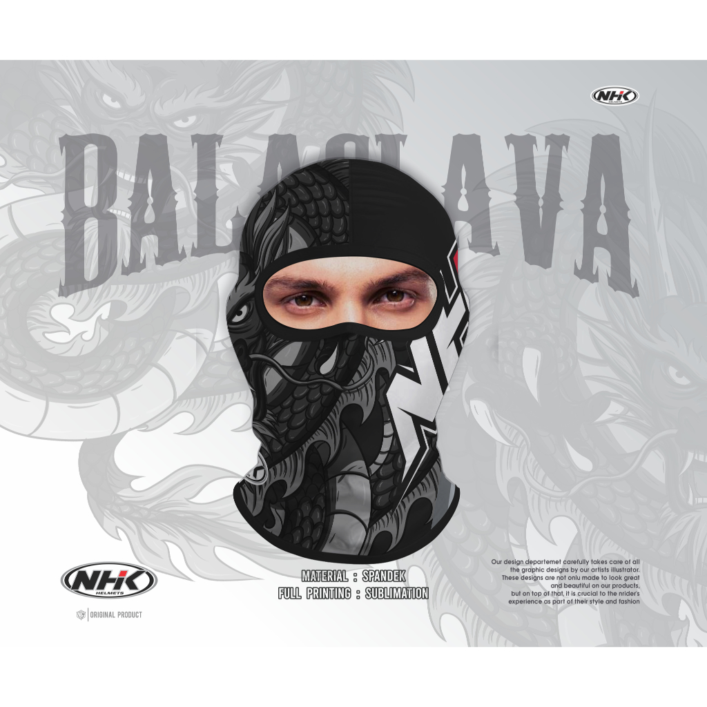 Jual MASKER HELM BUFF BALACLAVA KUPLUK NINJA MASK PENUTUP KEPALA KYT ...