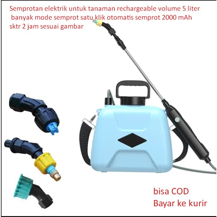 Jual Semprotan elektrik untuk tanaman rechargeable volume 5 liter ...