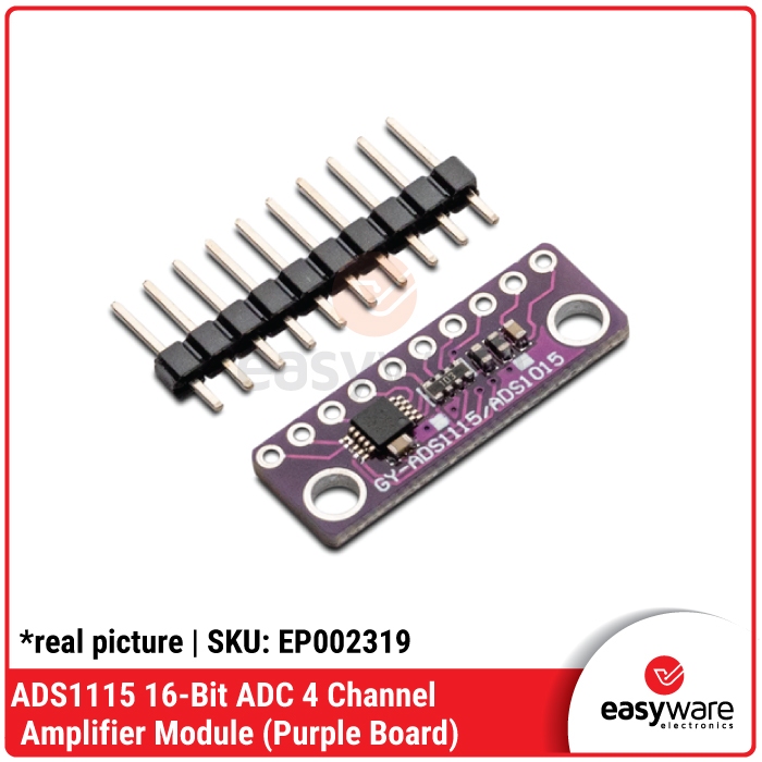 Jual ADS1115 16 BIT I2C ADC 4 CHANNEL ANALOG TO DIGITAL MODULE | Shopee Indonesia