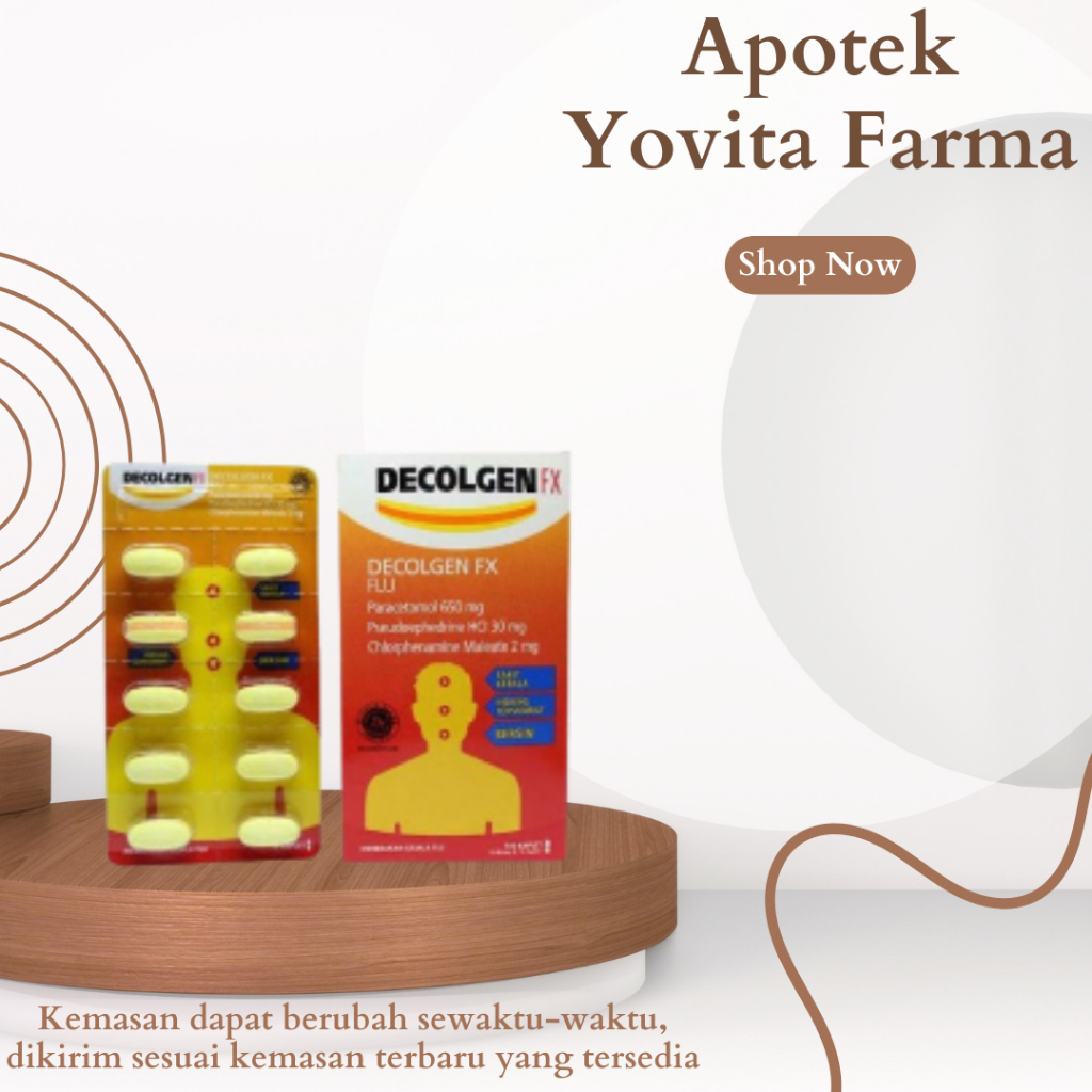 Jual Decolgen Fx 10 Tablet Mengingankan Gejala Flu dan Sakit Kepala ...
