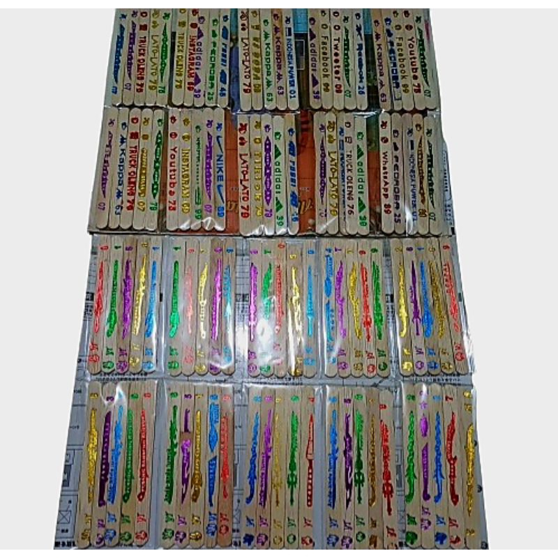 Jual STIK KAYU KILAT EMAS MOTIF LOGO SABLON PERMANEN MAINAN ANAK / STIK ... Jual STIK KAYU KILAT EMAS MOTIF LOGO SABLON PERMANEN MAINAN ANAK / STIK ...