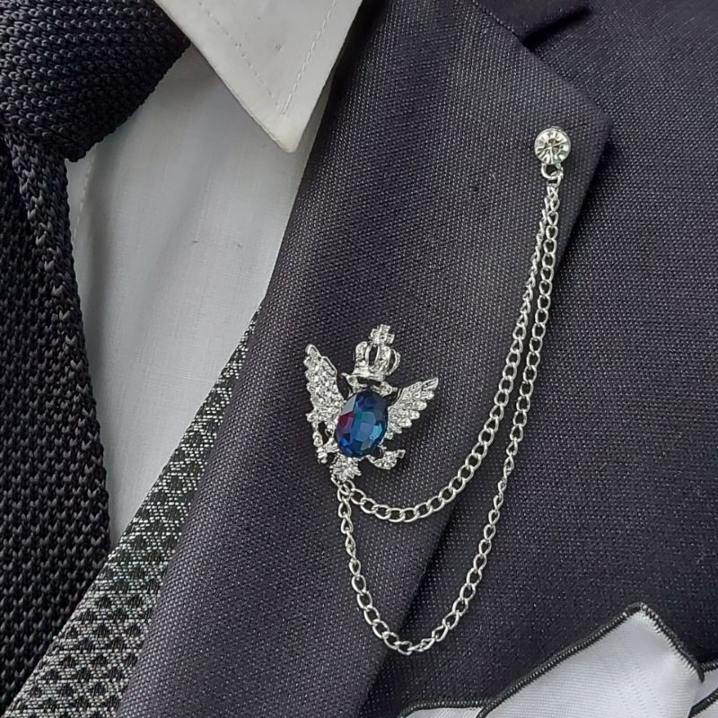 Jual Lapel pin/bros untuk jas - diamond king navy | Shopee Indonesia