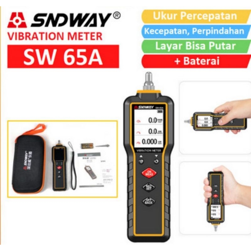 Jual alat ukur getaran sensor mesin accelation vibration measure sw65a ...