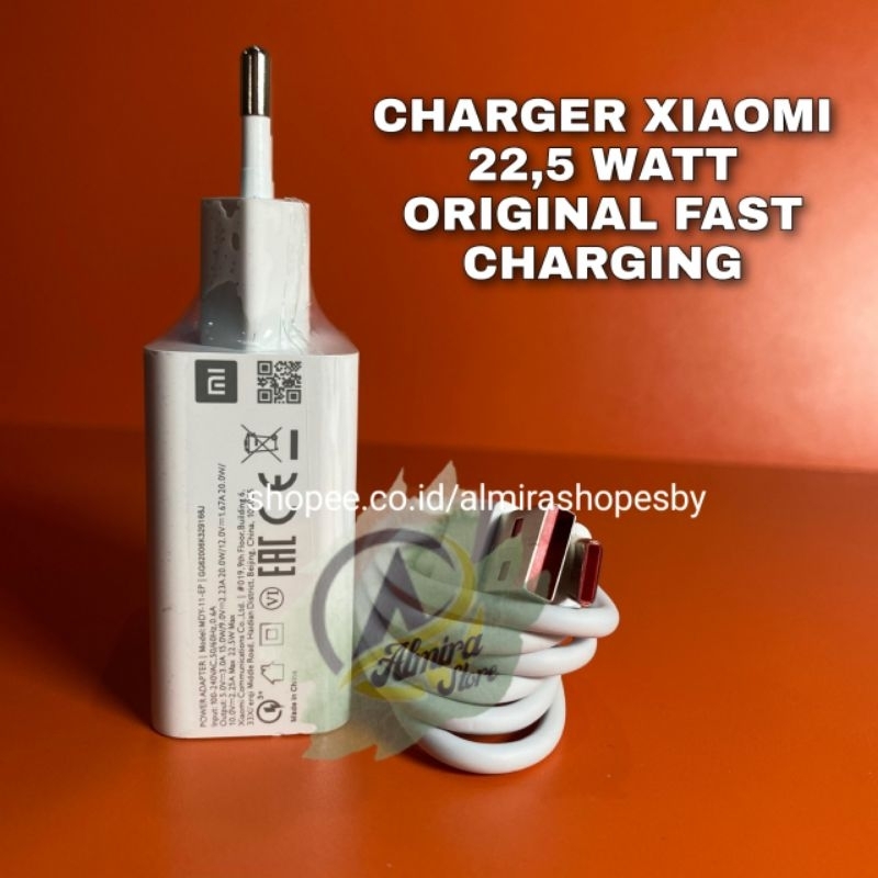Jual [22W] Charger Xiaomi Type C Fast Charging REDMI 9/ 9T/ 10T/MI A1 ...