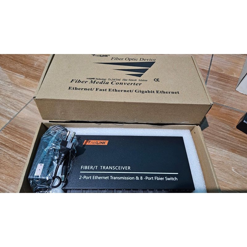 Jual Converter fo HTB fiber optic switch 8Fo 2ethernet netlink | Shopee ...