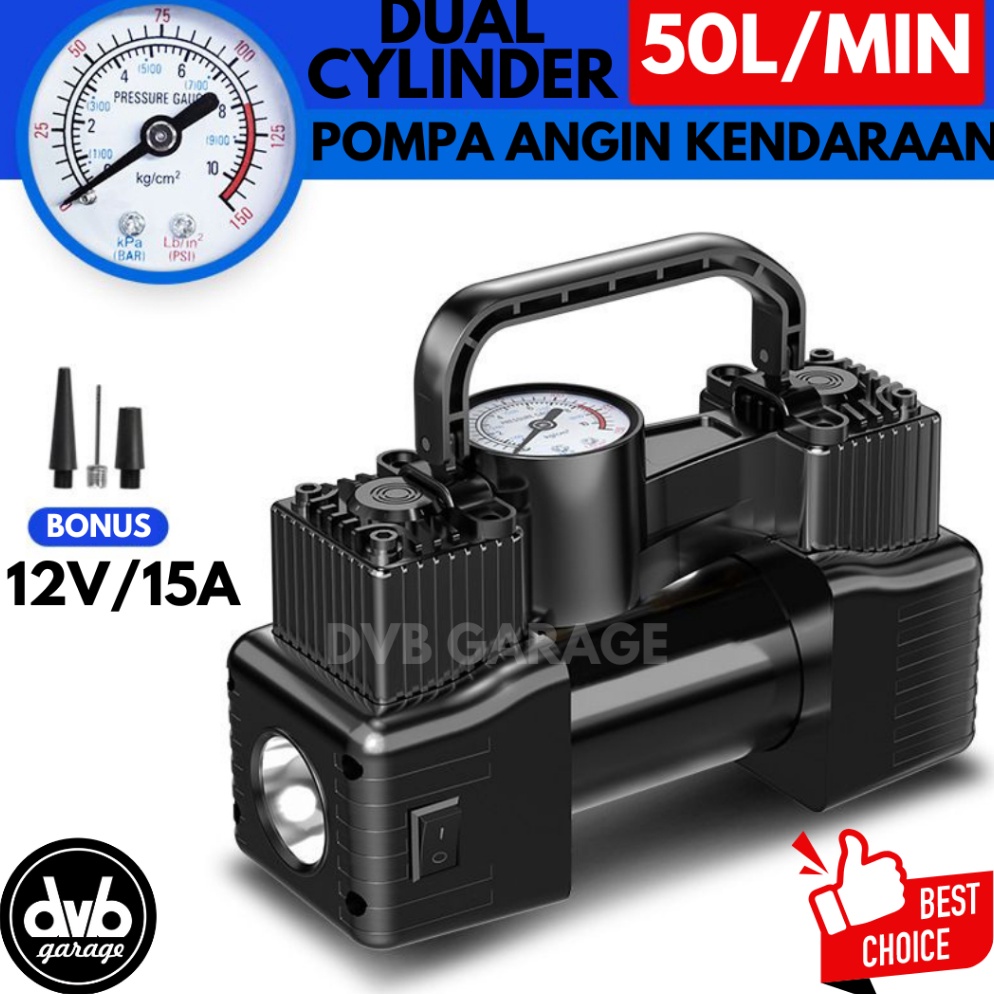 Jual Paling Dicari KOMPRESSOR PORTABLE POMPA ANGIN BAN MOBIL DUAL ...