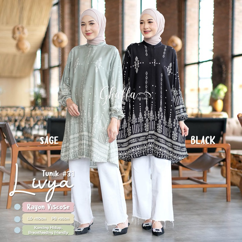 Jual [VICAN] LIVYA SERIES TUNIK CRINKLE BLOUSE ATASAN WANITA BAHAN ...