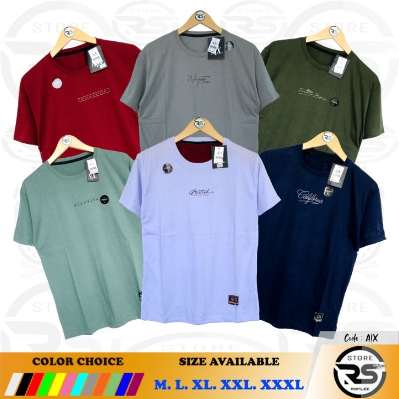 Jual Baju Polos Pria BigSize M - 2XL, 3XL, 4XL, 5XL, 6XL Kaos Distro Pria JUMBO Motif Simple ...