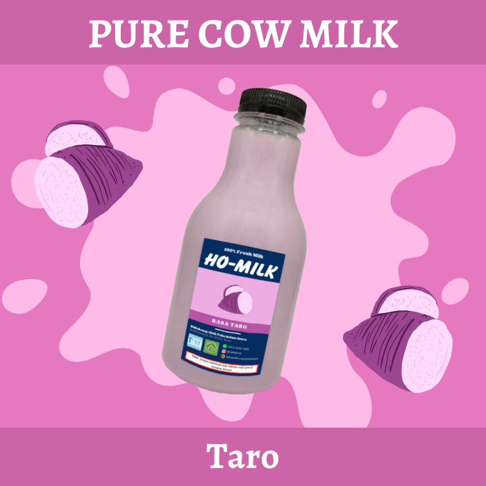 Jual Susu sapi murni rasa Taro fresh cow milk 250ml | Shopee Indonesia