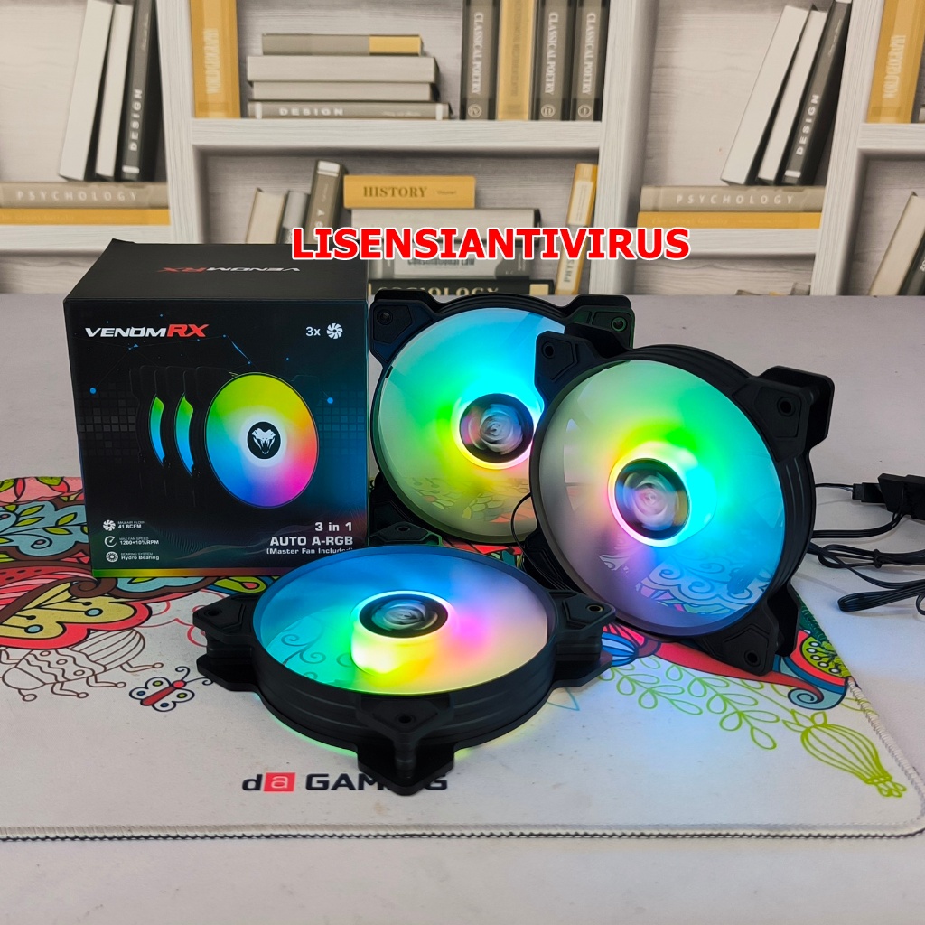 Jual FAN CASING VenomRX ARGB 3 in 1 Auto ARGB bisa ganti mode warna ...
