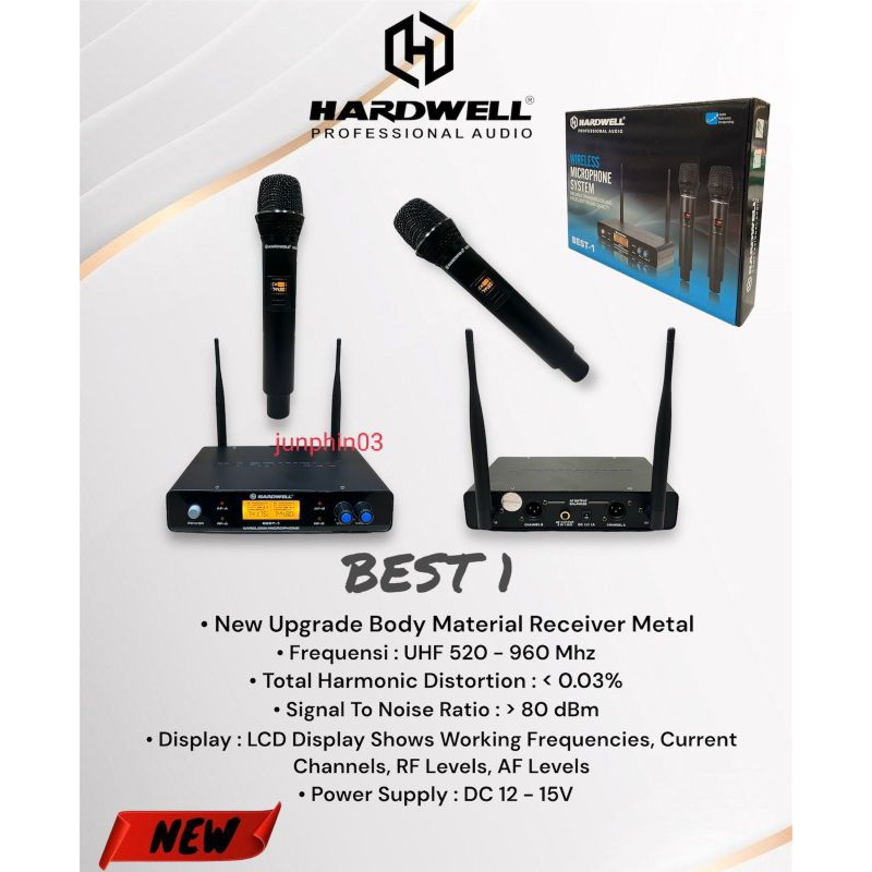 Jual microphone handle mic wireless hardwell number-1 Best 1 mik ...