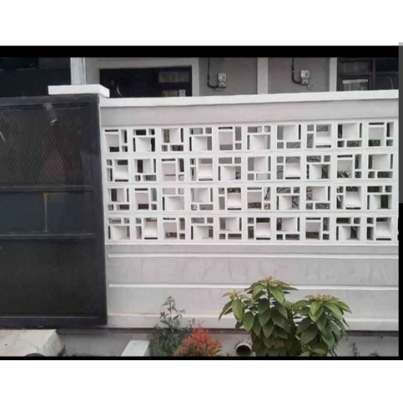 Jual Roster Beton minimalis kekinian pagar penyekat ruangan | Shopee ...