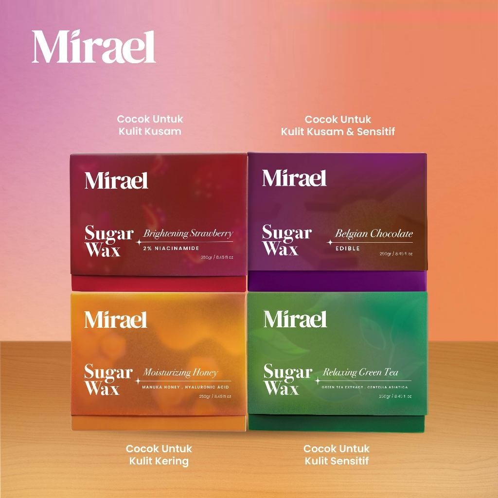 Jual [KEMASAN BARU] Mirael Sugar Waxing Kit / Sugar Wax With Niacinamide - Waxing Kit 250gr ...