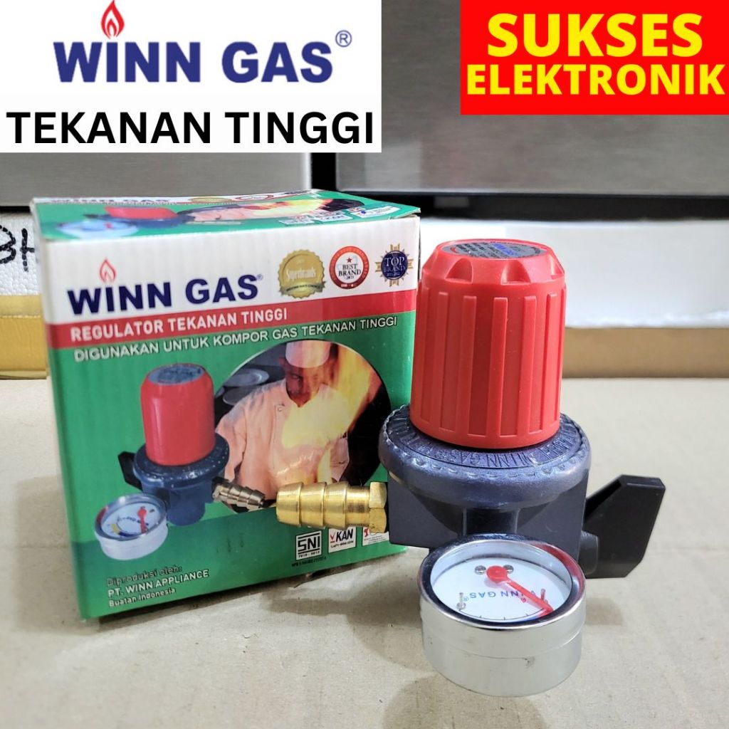 Jual Regulator Gas Tekanan Tinggi Winn Gas Meter / Kepala Tabung Gas ...