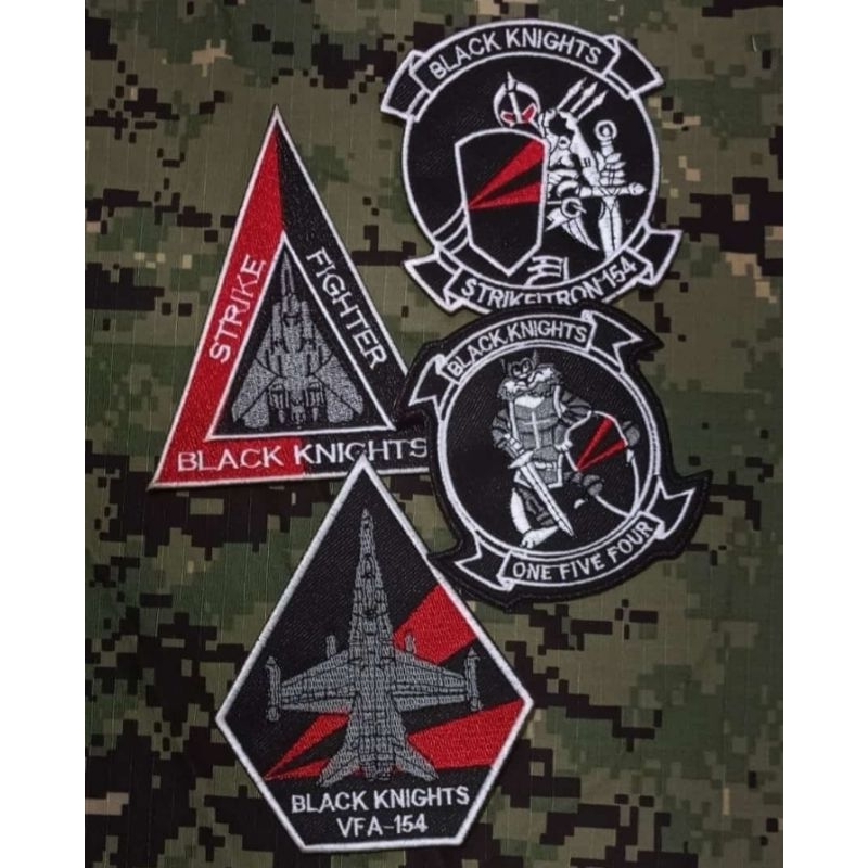 Jual US ARMY Patches Set "USAF BLACK KNIGHTS VFA 154" | Shopee Indonesia