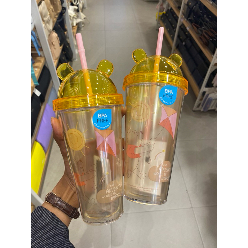 Jual MINISO x DISNEY WINNIE THE POOH COLLECTION / bottle botol / tumbler winnie the pooh / bag ...