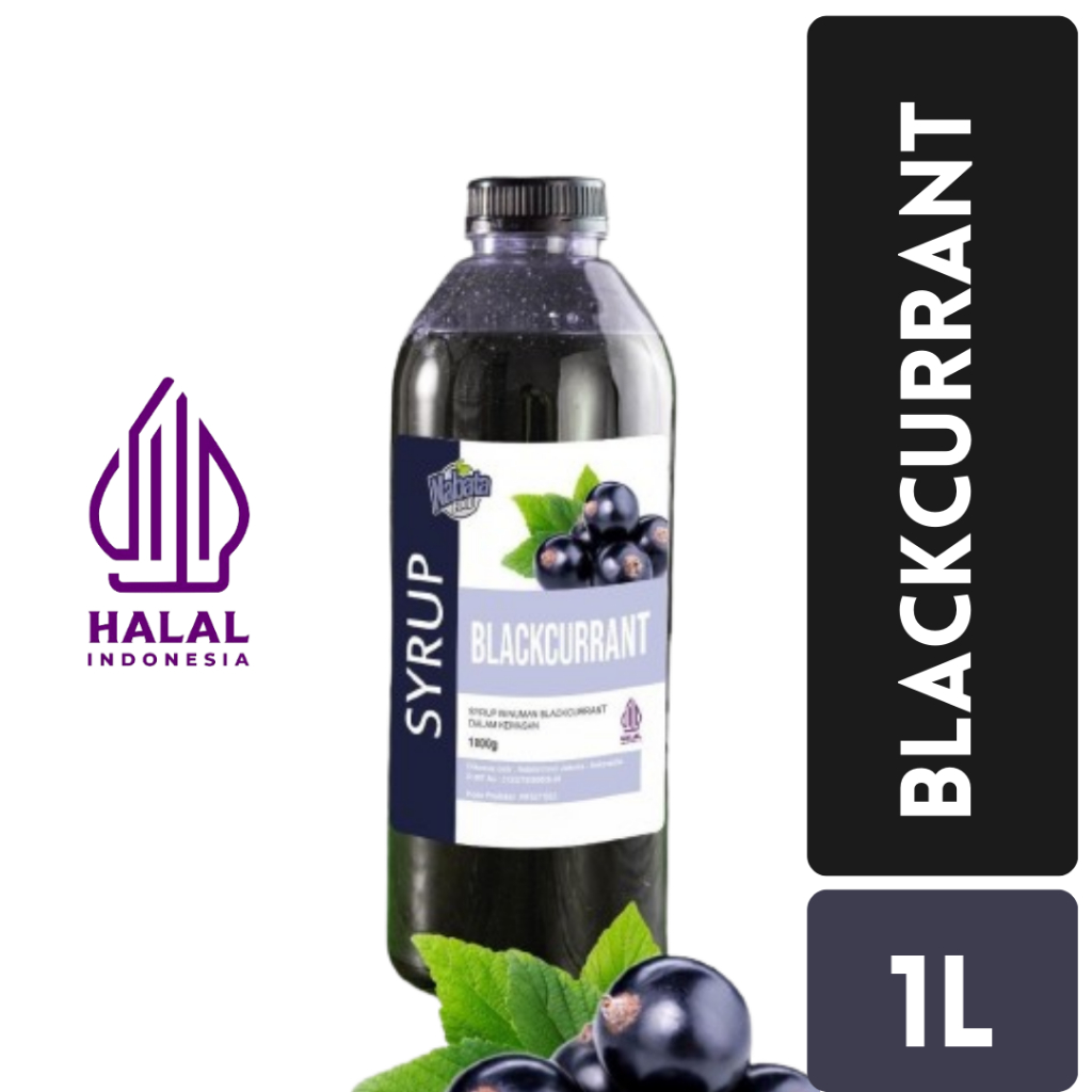 Jual NABATA Blackcurrant Syrup 1000 ml | Sirup Blackcurrant 1 Liter ...