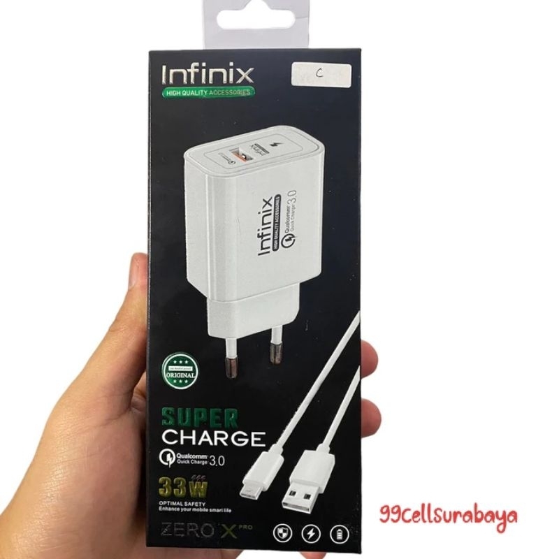 Jual TC | Charger Infinix Zero X 33Watt micro USB & Type C (Packing ...