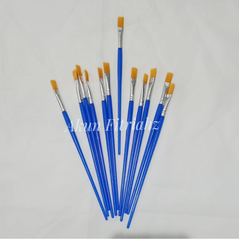 Jual Kuas Ecer Satuan Batik Colet/Lukis Repaint Kuas Nylon Flat ...