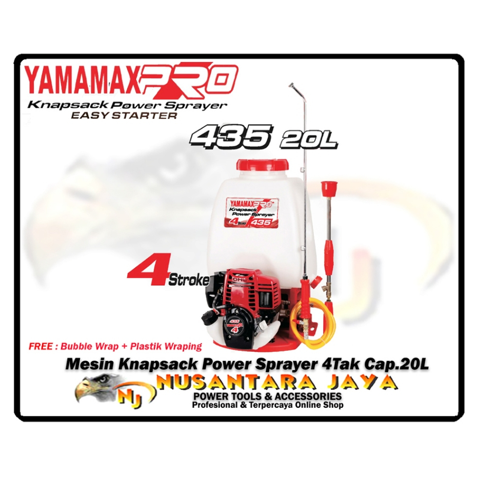 Jual Mesin Knapsack 4Tak 20L Yamamax Pro 435 Mesin Semprot Hama 4 Tak 20 L | Shopee Indonesia