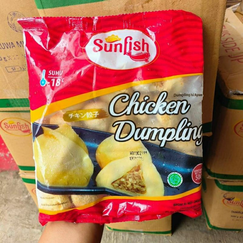 Jual dumpling ayam sunfish 500gr/sunfish dumpling ayam seafood ikan ...