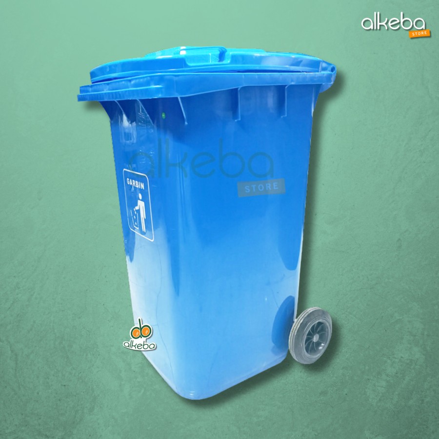 Jual Tempat Sampah besar 120 L merk Garbin / dust bin outdoor sulo 120 L Biru | Shopee Indonesia