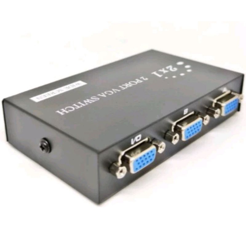 Jual VGA switch 2 port switcher VGA 2 input 1 output | Shopee Indonesia