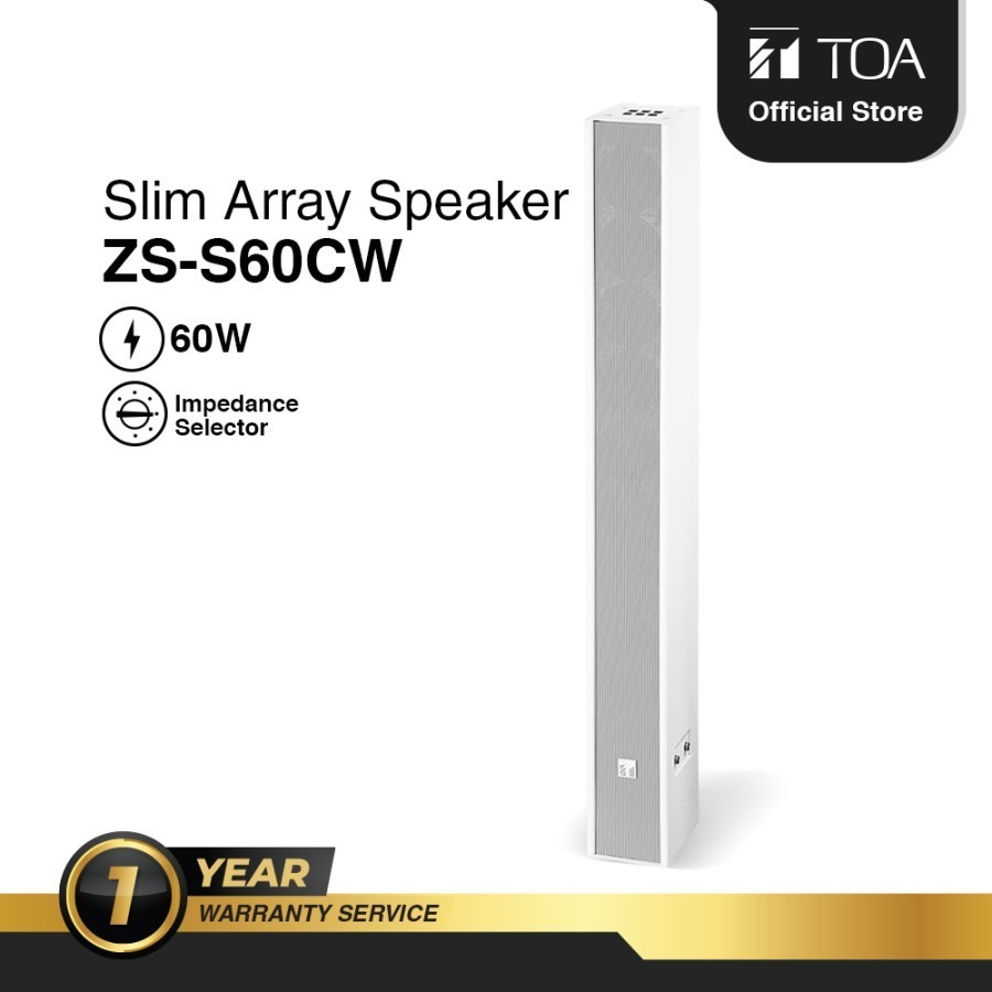 Jual Speaker Column Toa slim Array Speaker ZS S60cw 60 watt | Shopee Indonesia