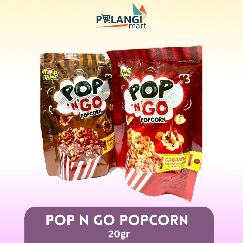 Jual POP CORN POP N GO 20 GR CARAMEL DAN COKELAT | Shopee Indonesia