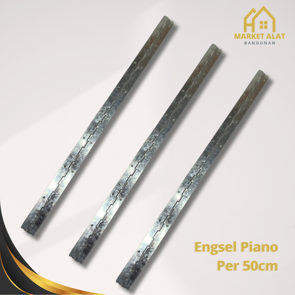 Jual (Per 50 cm) Engsel Piano / Engsel Panjang 50 cm / Engsel Lemari ...