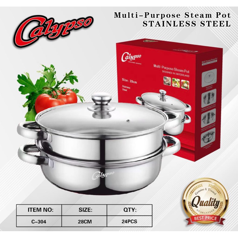 Jual CALYPSO STEAM POT 28 CM PANCI KUKUS SUSUN 2 TEBAL PUAS ORIGINAL ...