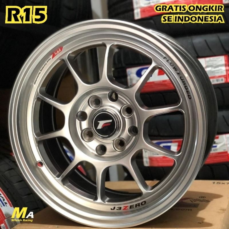 Jual velg mobil racing ring 15 ZERO FF velg r15 mobil mobilio,agya,ayla,ignis,brio,calya,sigra ...
