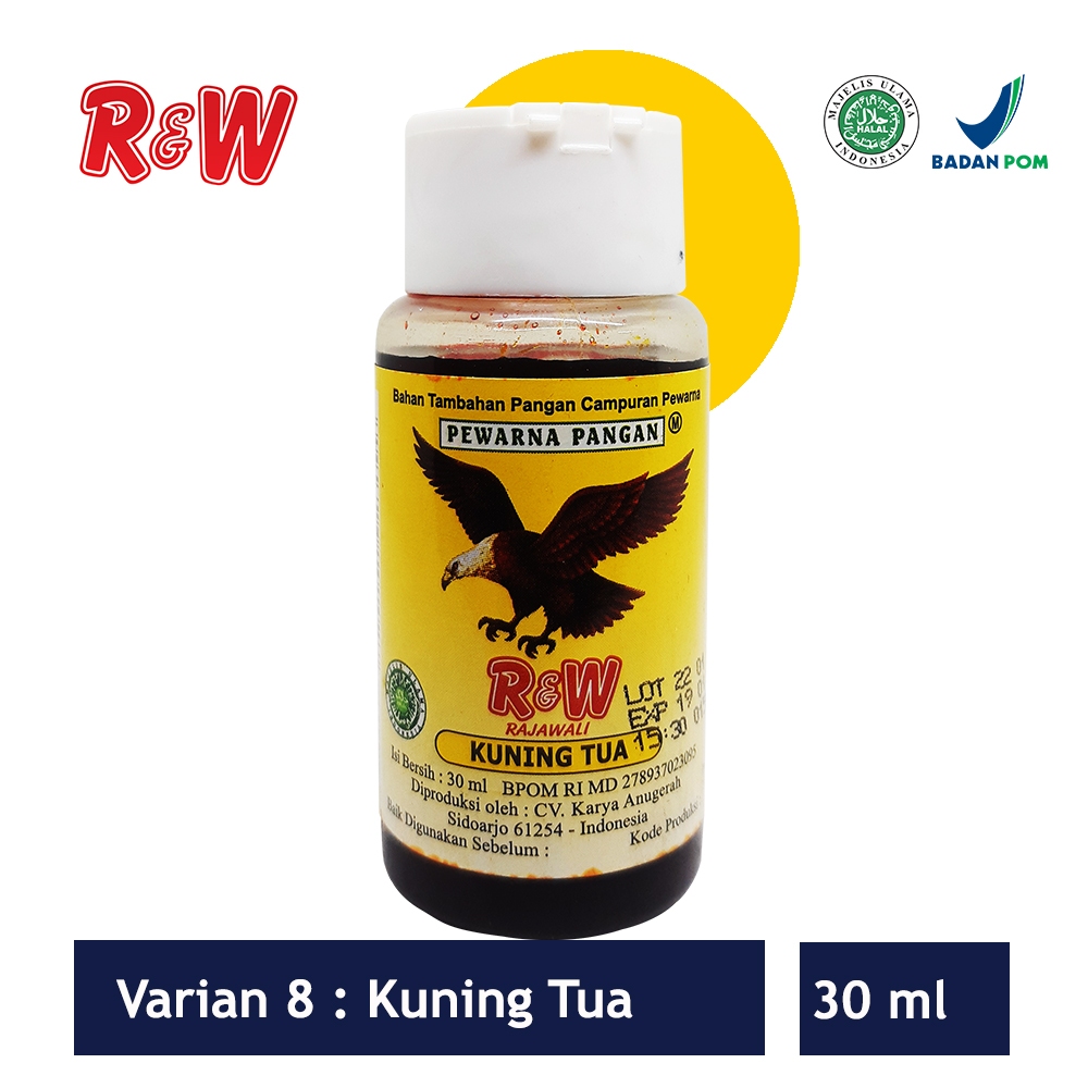 Jual Pewarna Makanan Kue Rajawali R&W RW 30 ml | Shopee Indonesia