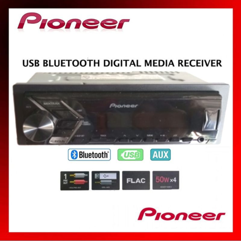 Jual tape head unit pioneer single din bluetooth mixtrax usb aux ...