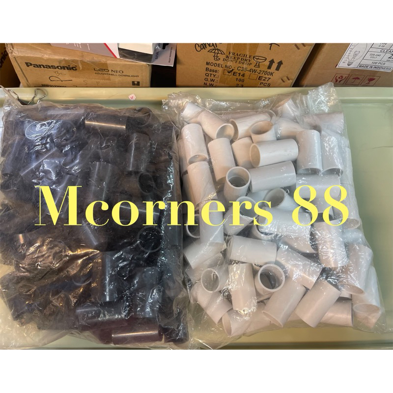 Jual TM Sok Pipa 25mm Putih / Hitam @100pcs | Shopee Indonesia