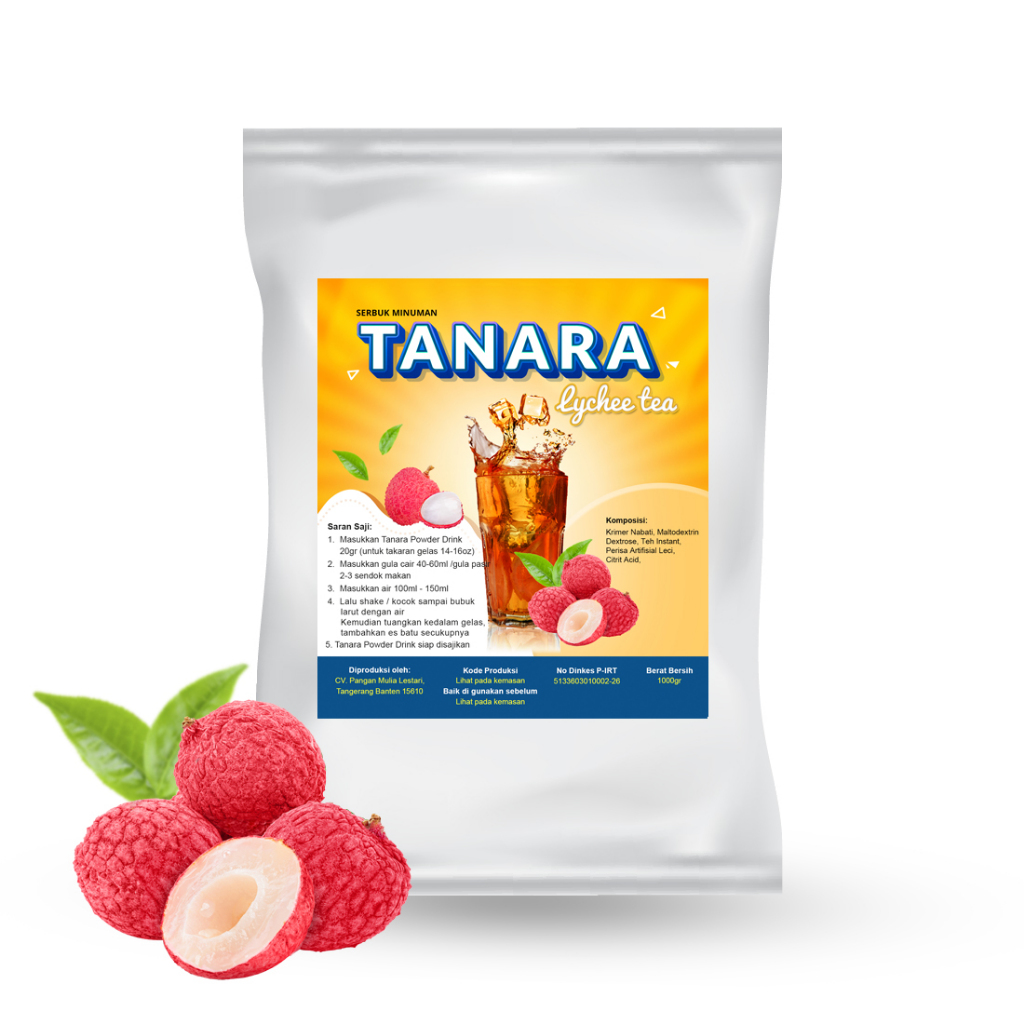Jual Bubuk Lychee Tea 500gr - Minuman Bubble Drink Aneka Rasa - Tanara ...